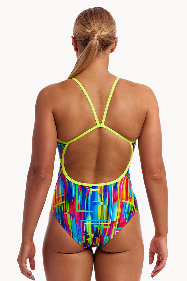 Funkita - The Glitch Swim Secure One Piece - Multi | Swimwear Galore AU