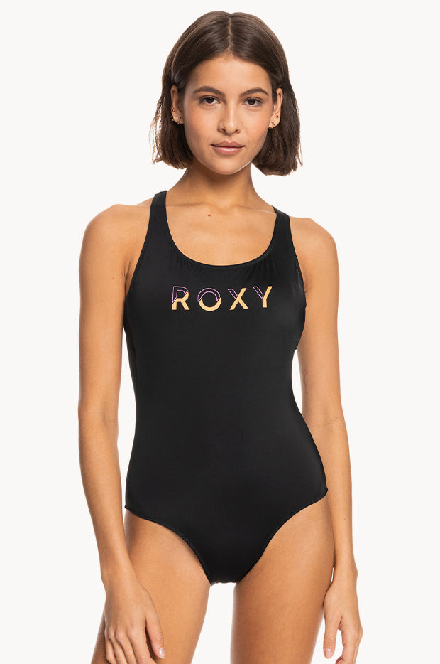 Roxy - Active SD Basic One Piece - Black | Swimwear Galore AU