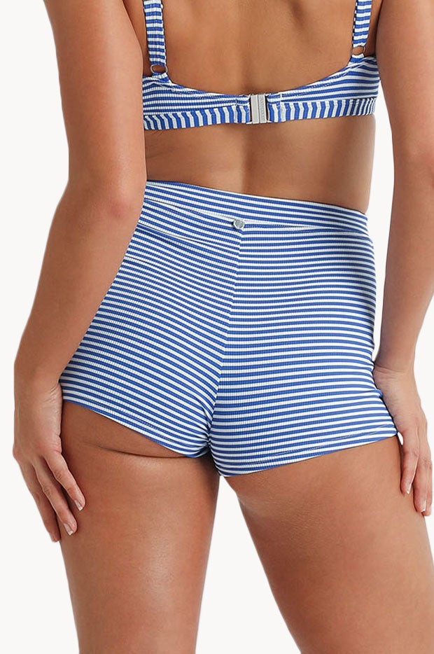 Sunseeker - Summer Surf High Waist Boyleg Pant - Royal | Swimwear Galore AU