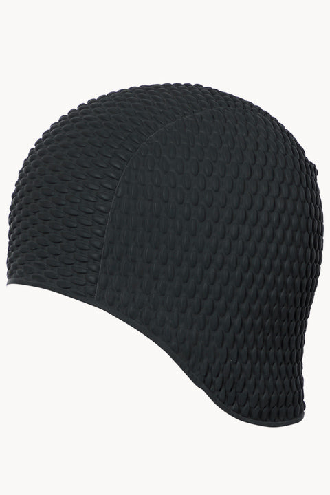 3p - Bubble Rubber Swim Cap - Black | Swimwear Galore AU