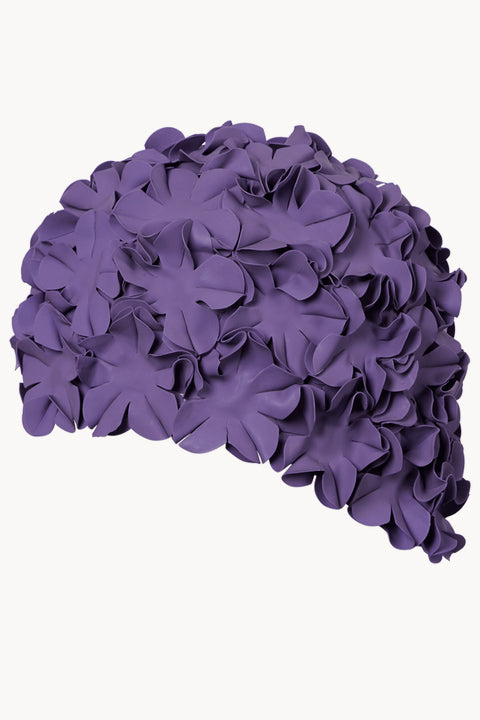 3p - Flower Rubber Swim Cap - Purple | Swimwear Galore AU