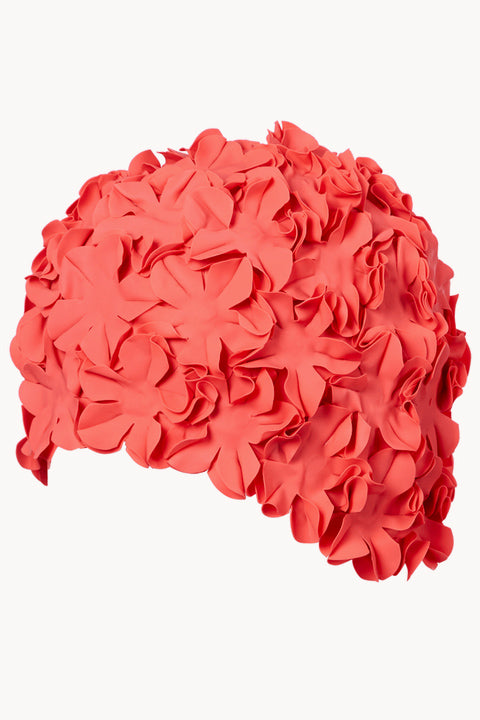 3p - Flower Rubber Swim Cap - Hot Pink | Swimwear Galore AU