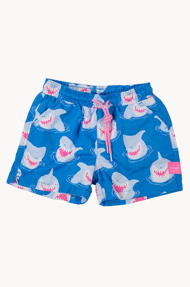 Skwosh - Boys Jolly Jaws Boardshort - Blue | Swimwear Galore US
