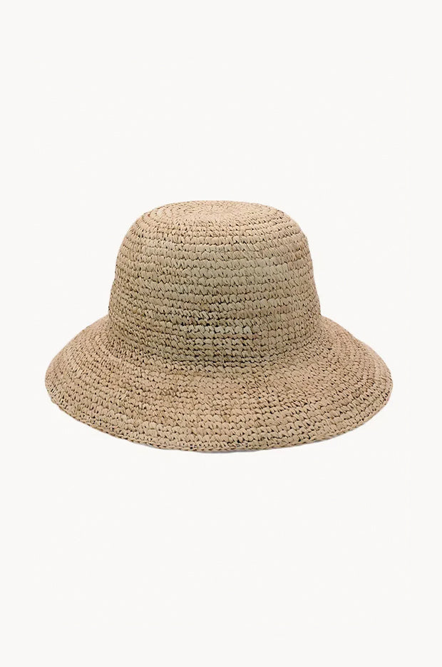 Ace Of Something - Oodnadatta Raffia Bucket Fedora - Natural