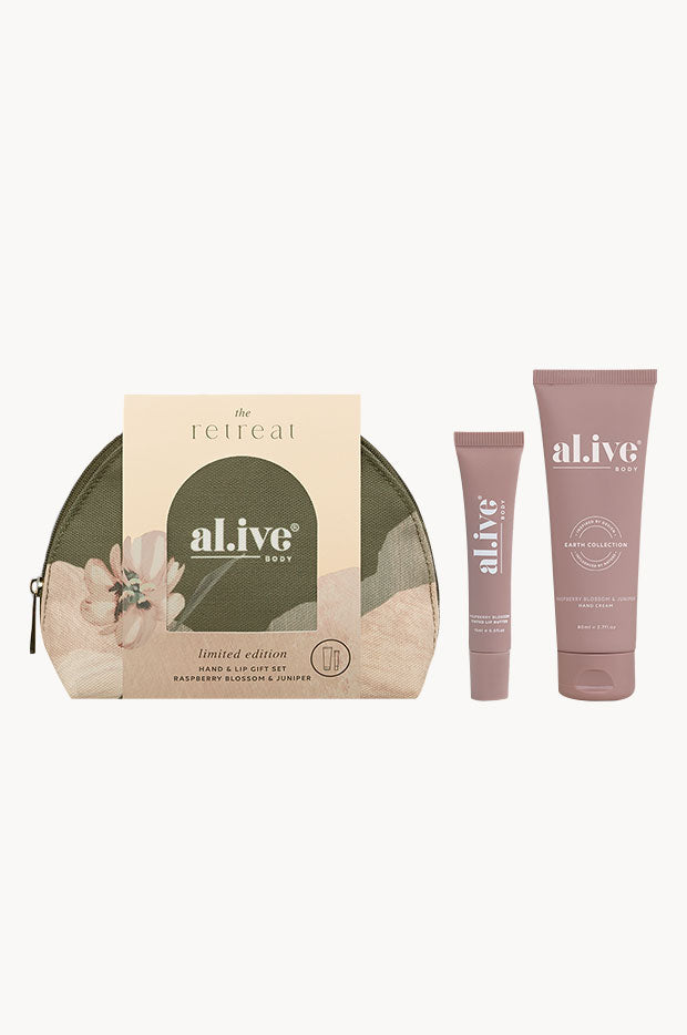 Al.ive Body - Raspberry Blossom & Juniper Hand & Lip Gift Set