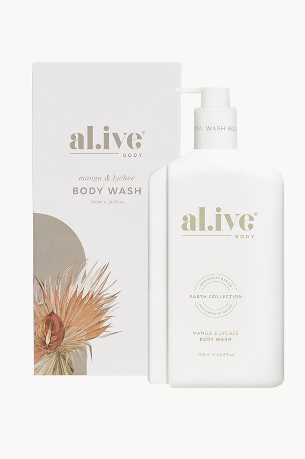 Al.ive Body - Mango & Lychee Body Wash 750ml | Swimwear Galore AU