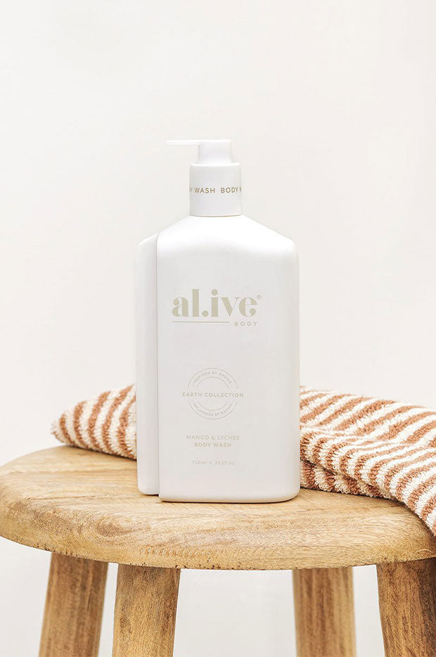 Al.ive Body - Mango & Lychee Body Wash 750ml | Swimwear Galore AU
