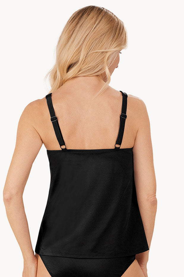 Amoena - Faro Tankini Separate - Black/White | Swimwear Galore AU