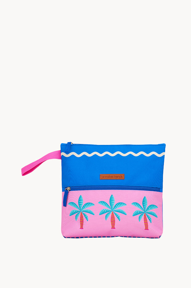 Annabel Trends - Fiesta Beach Wet Pouch - Pink/Blue | Swimwear Galore AU