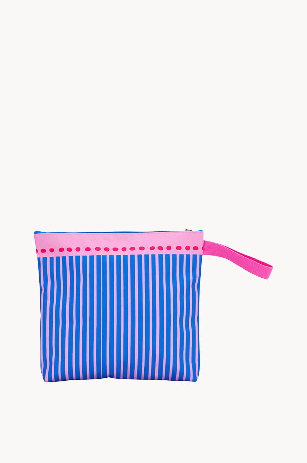 Annabel Trends - Fiesta Beach Wet Pouch - Pink/Blue | Swimwear Galore US