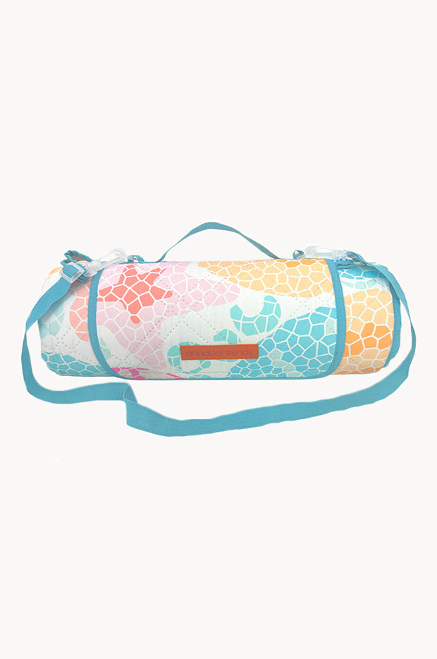 Annabel Trends - Shelly Beach Picnic Mat - Blue/Multi | Swimwear Galore AU