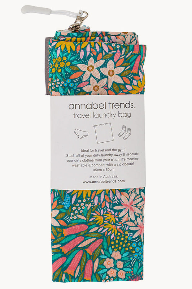 Annabel Trends - Field Of Flowers Laundry Bag - Green/Multi | Swimwear ...