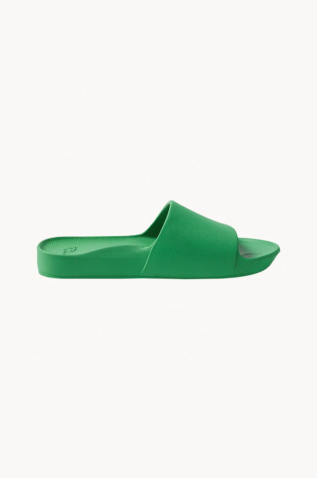 Archies - Plain Arch Support Slides - Green | Swimwear Galore AU