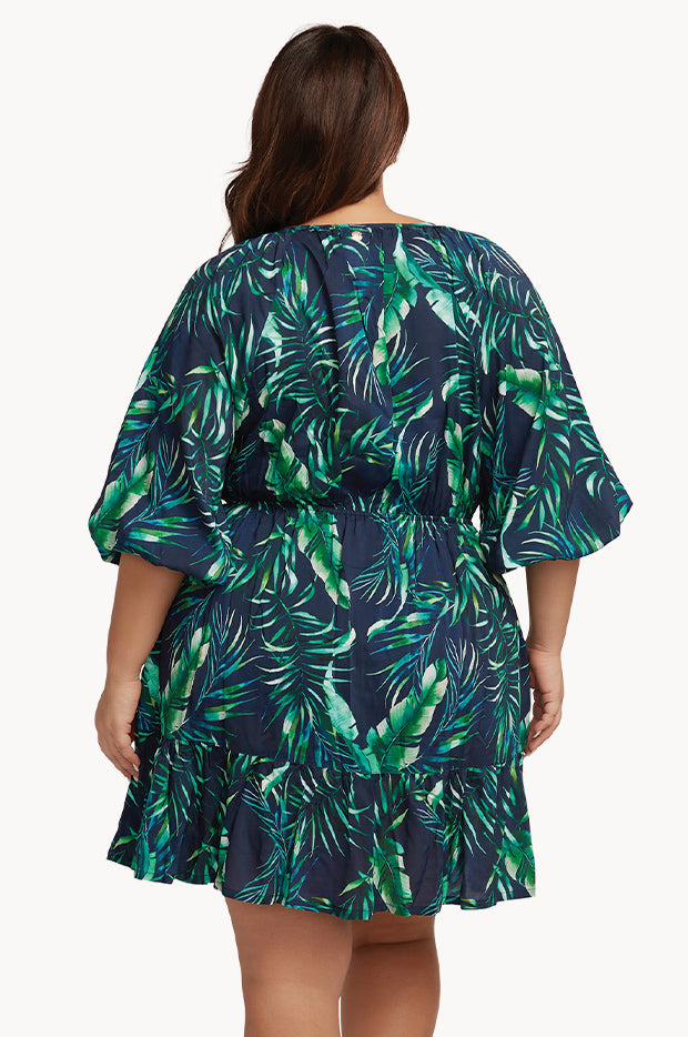 Artesands - Palmspiration Elgar Mini Dress - Dark Navy | Swimwear Galore AU