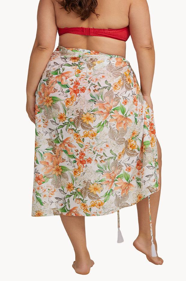 Artesands - La Dolce Vita Beach Sarong With Bag - White | Swimwear ...