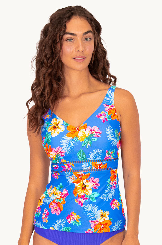 Baku - Costa Del Sol D/E Cup Tankini Separate - Azure | Swimwear Galore US