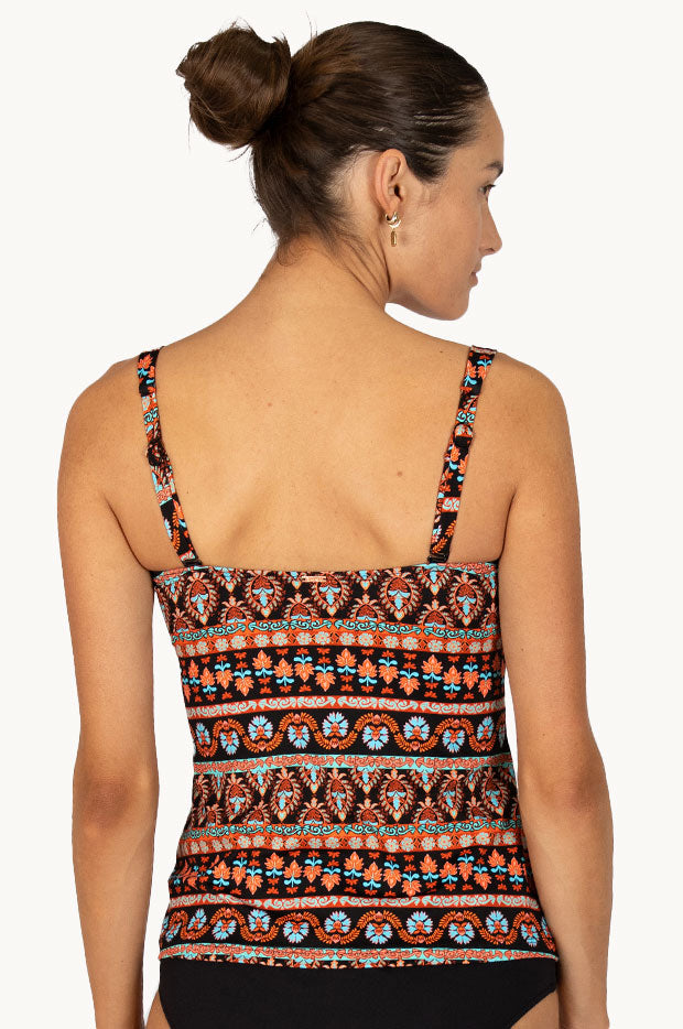 Baku - Morocco Multi Fit Tankini Separate - Black | Swimwear Galore AU