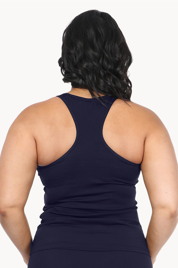 Base Swim - Sports Tankini Separate - Navy | Swimwear Galore AU