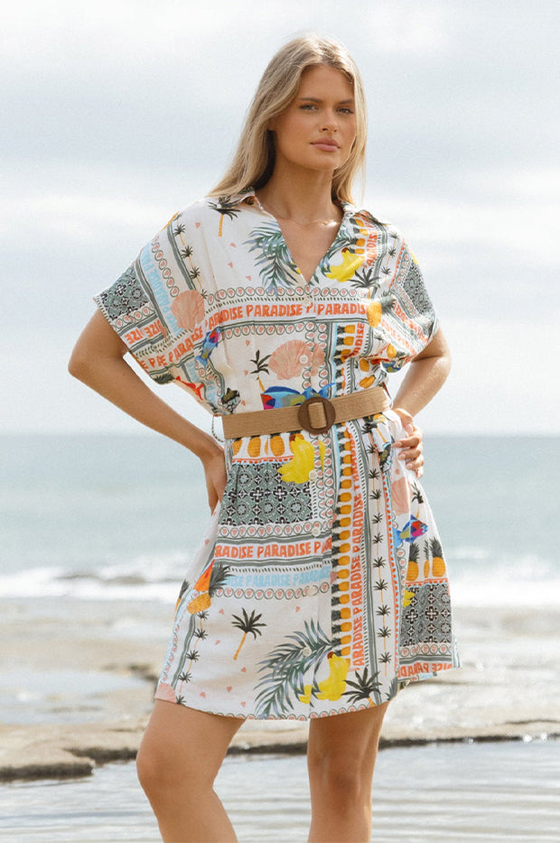 Betty Basics - Paradise Archer Dress - Multi | Swimwear Galore AU