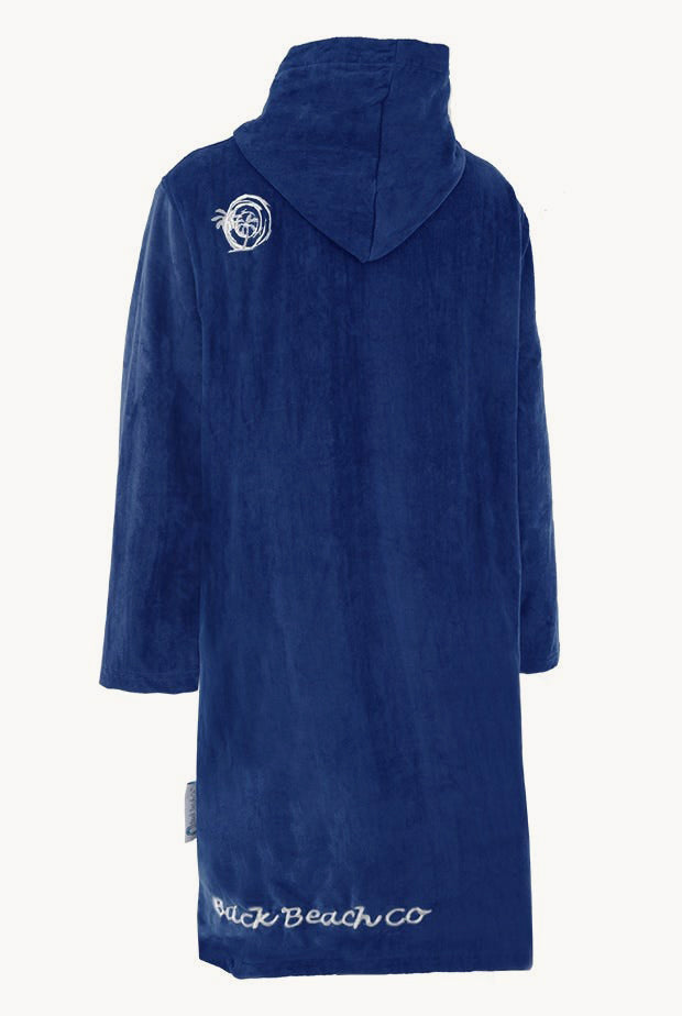 Back Beach Co - Deep Ocean Hooded Towelling Robe S/M - Navy | Swimwear ...