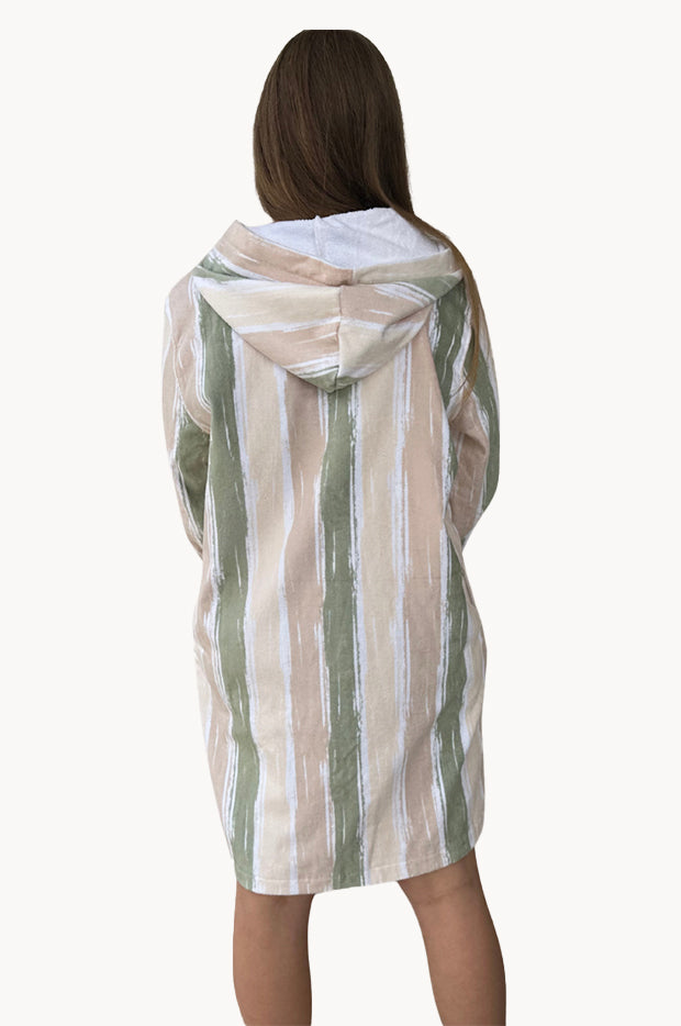 Back Beach Co - Island Sand Hooded Towelling Robe L/XL - Sand