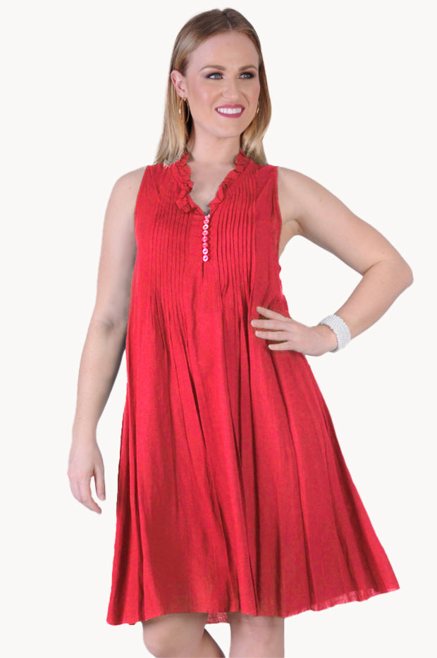 Bodacious Plain Lombok Pleat Dress | Swimwear Galore AU