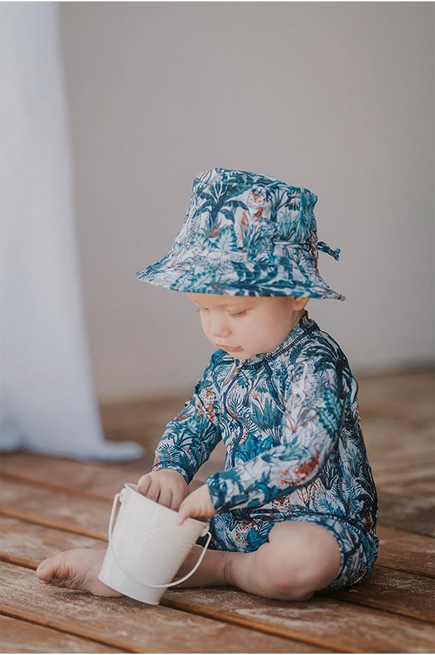 Minihaha - Baby Matt Swim Sunhat - Green | Swimwear Galore AU