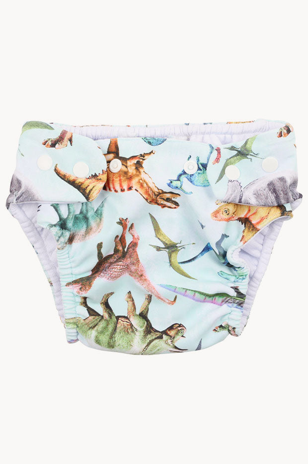 Minihaha - Toddler Boys Rex Swim Nappy - Mint | Swimwear Galore AU