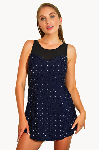 Beach Front Midnight Sky Mesh Swim Dress | Swimwear Galore AU