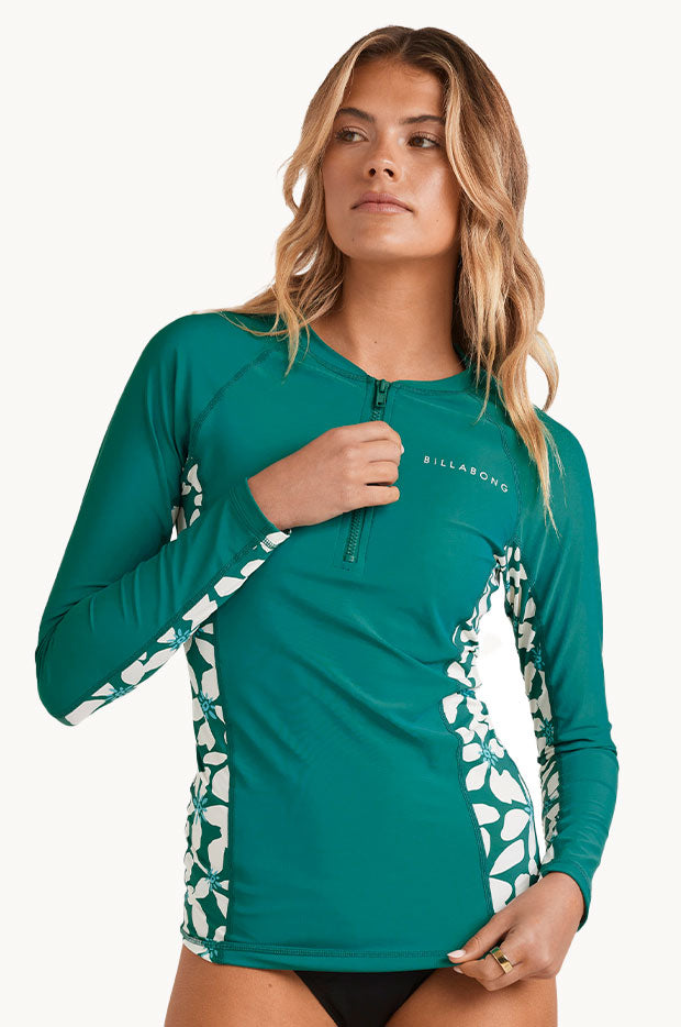 Billabong - Belong Together Reef Break Suntop - Evergreen | Swimwear ...