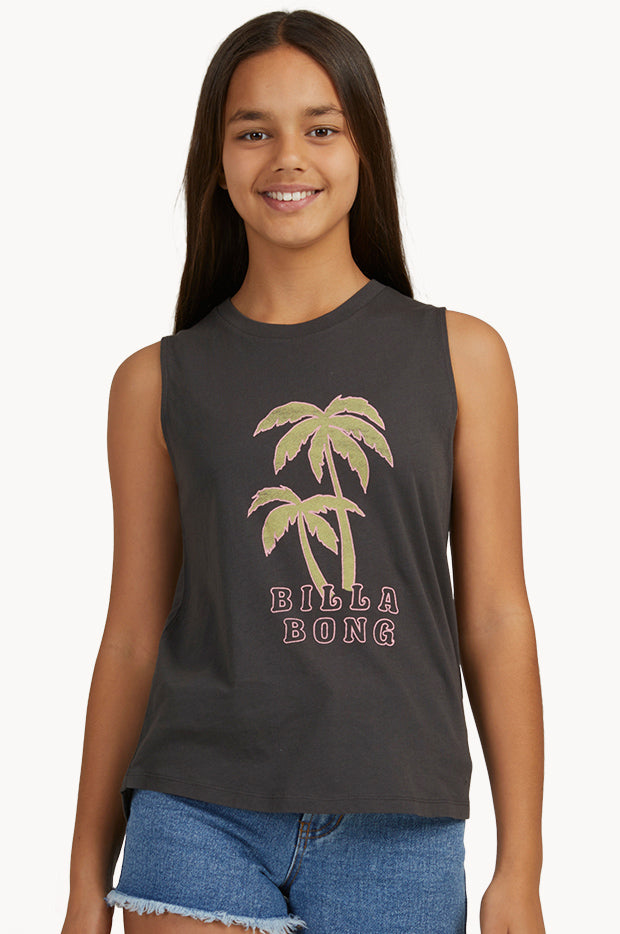 Billabong - Girls Dream On Tank - Off Black | Swimwear Galore AU