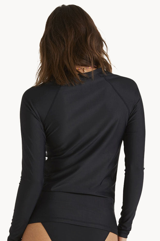 Billabong - Serenity Rashie - Black/White | Swimwear Galore AU