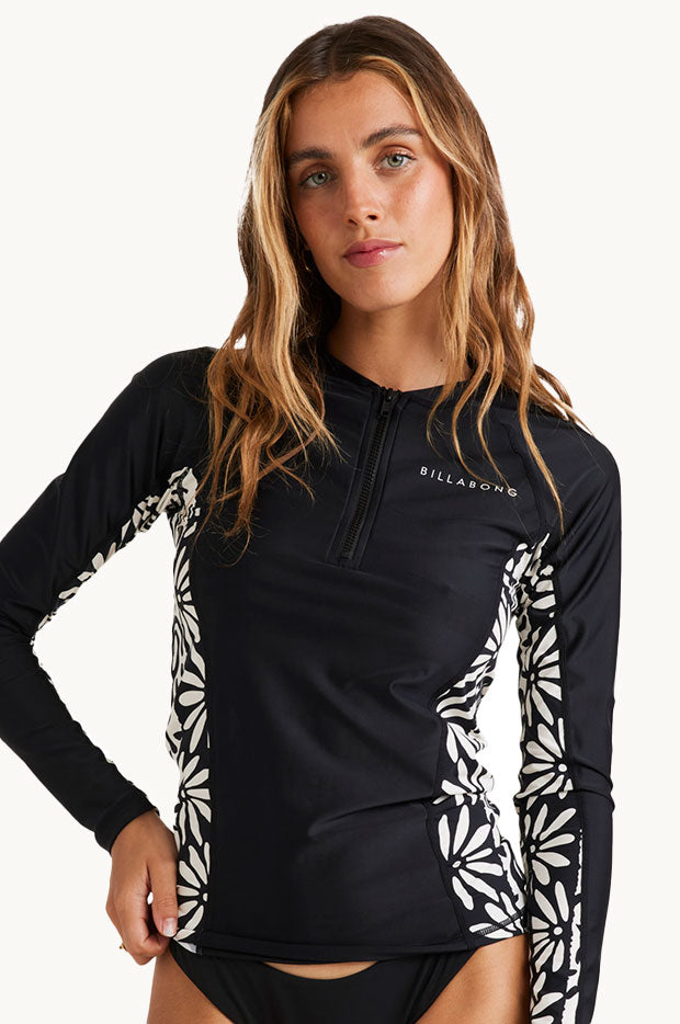 Billabong - Happy Dance Reef Break Long Sleeve Suntop - Black