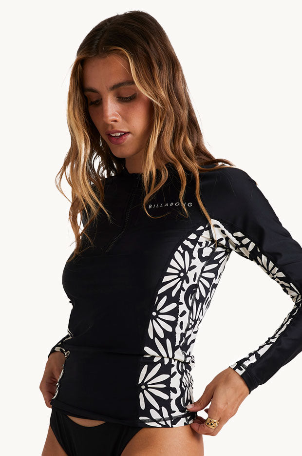 Billabong - Happy Dance Reef Break Long Sleeve Suntop - Black