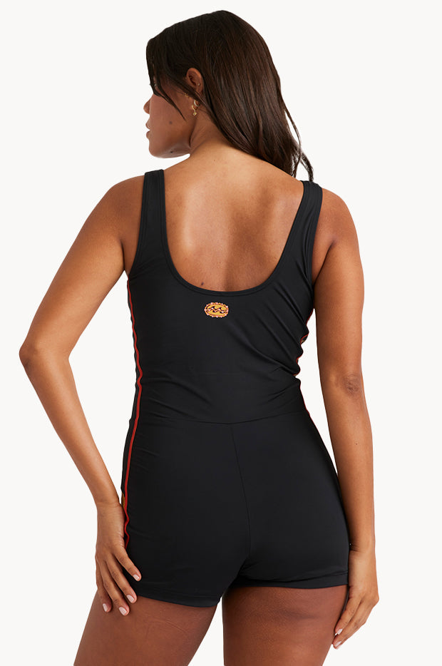 Billabong - Otis Sand Dune Retro Boyleg One Piece - Black | Swimwear ...