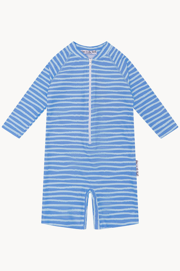 Babes In The Shade - Boys Waves Sunsuit - Light Blue | Swimwear Galore US