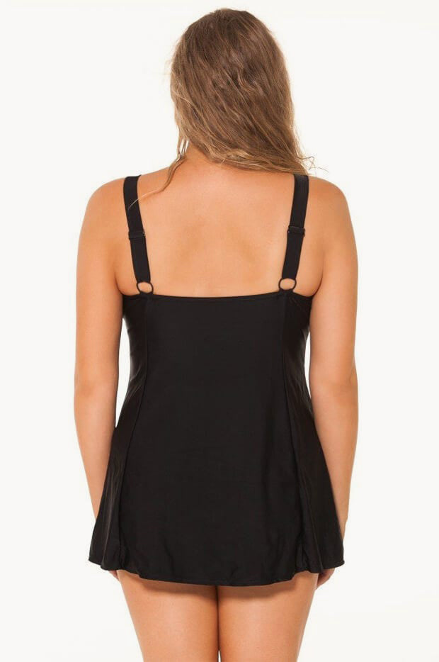 Plain Panelled Swim Dress – Swimwear Galore