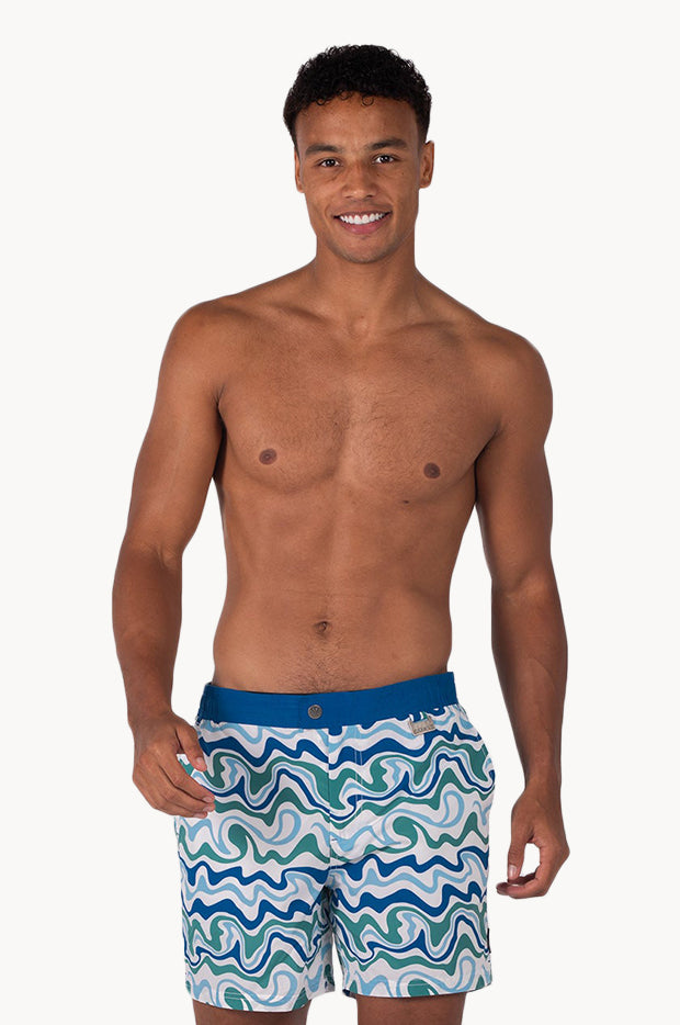 Coast - Mens Palm Springs Boardshort - Green/Blue | Swimwear Galore AU