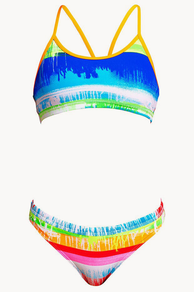 Funkita - Girls Dye Hard Racer Set - Multi | Swimwear Galore AU