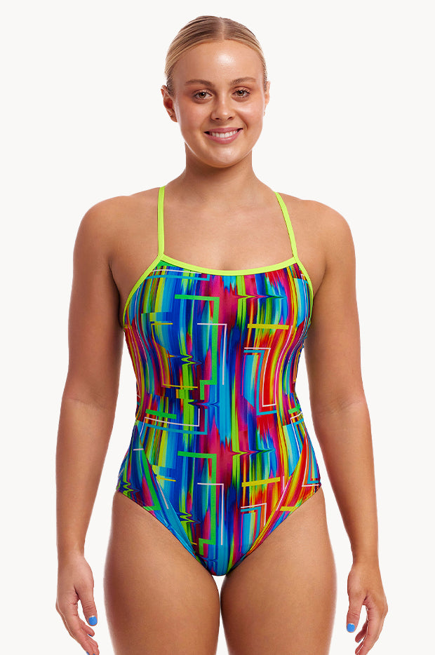 Funkita - The Glitch Swim Secure One Piece - Multi | Swimwear Galore AU