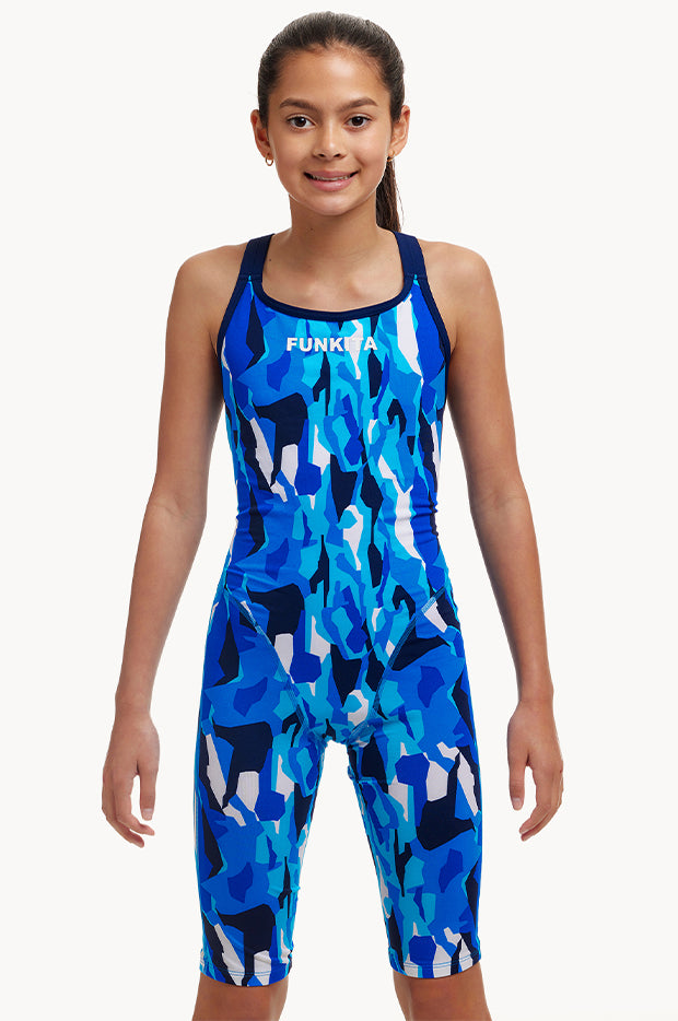 Funkita - Girls Chaz Michael Fast Legs One Piece - Blue | Swimwear ...