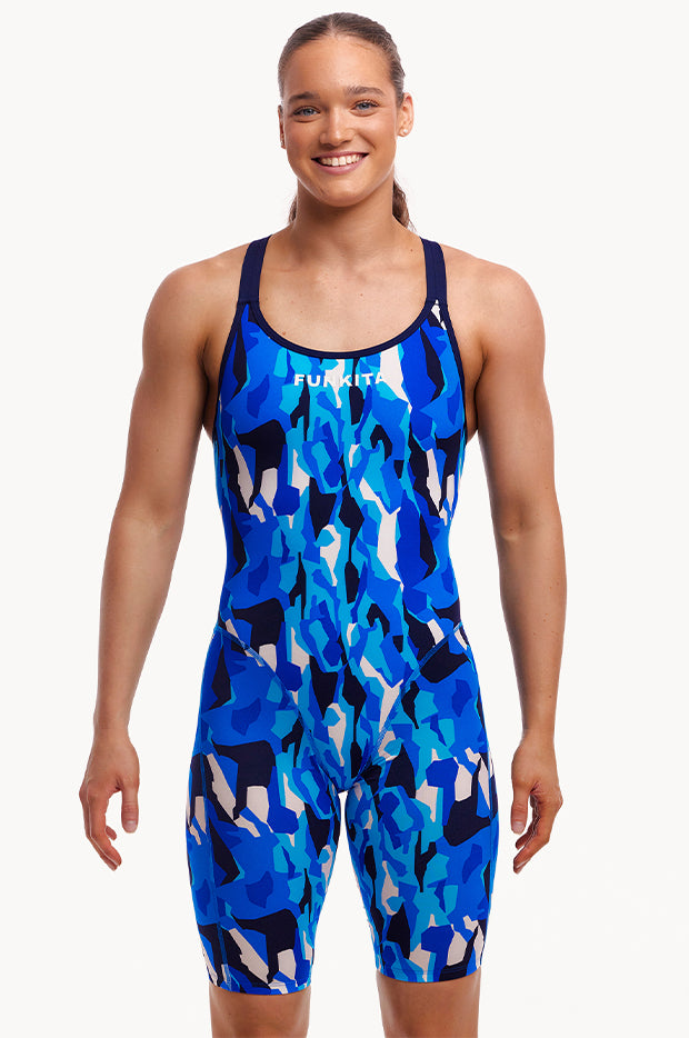 Funkita - Chaz Michael Fast Legs One Piece - Blue | Swimwear Galore AU