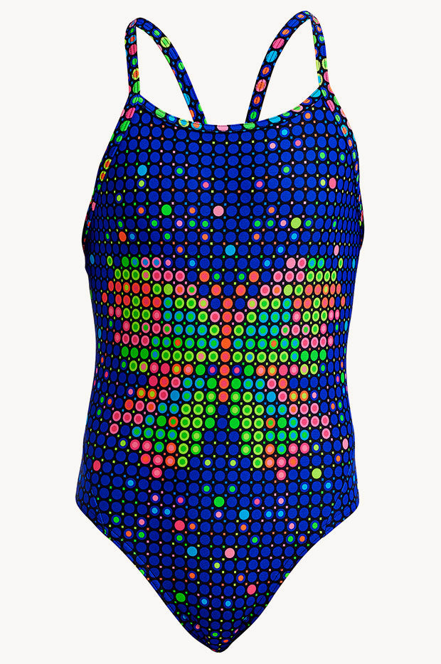 Funkita - Girls B-fly Diamond Back One Piece - Navy/Multi | Swimwear ...