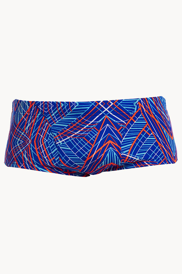 Funky Trunks - Mens Frequency Trunk - Blue/Orange | Swimwear Galore AU