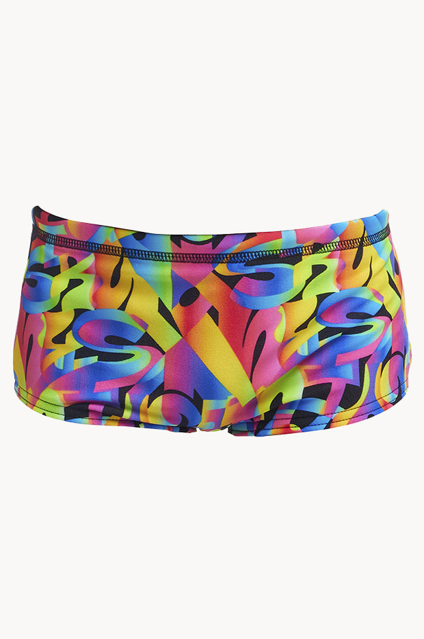 Funky Trunks - Boys Colour Funk Trunk - Black/Multi | Swimwear Galore AU