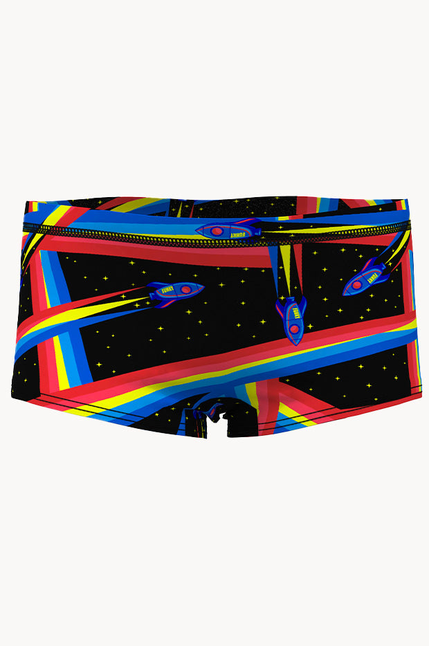 Funky Trunks Boys Pocket Rocket Trunk Black/Multi | Swimwear Galore AU