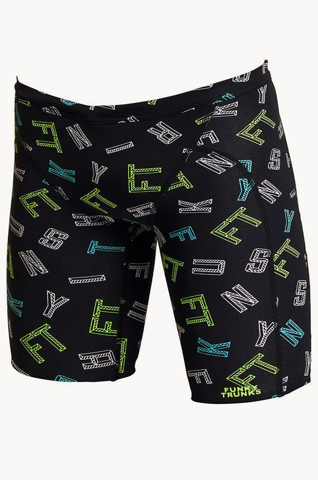 Funky Trunks Boys Fted Eco Jammer Black | Swimwear Galore AU