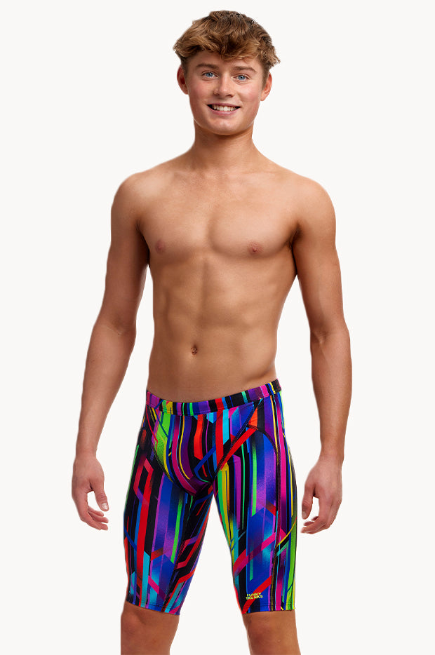 Funky Trunks - Boys Baby Beamer Jammer - Black/Multi | Swimwear Galore AU