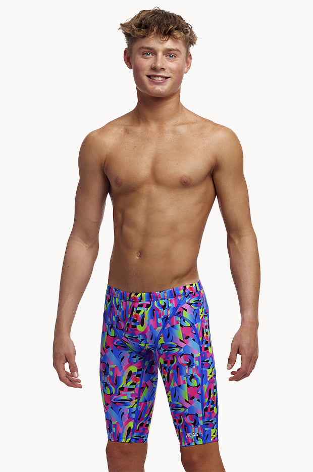 Funky Trunks - Boys Funk & Blues Jammer - Multi | Swimwear Galore AU