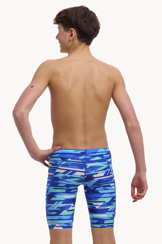 Funky Trunks - Boys Pace Racer Jammer - Blue | Swimwear Galore US